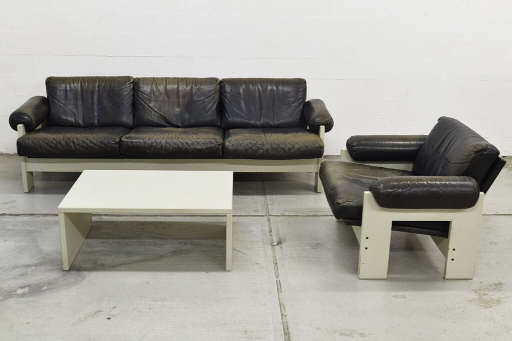 Martin Visser set met Gerrit Rietveld salontafel - Vintage Haarlem